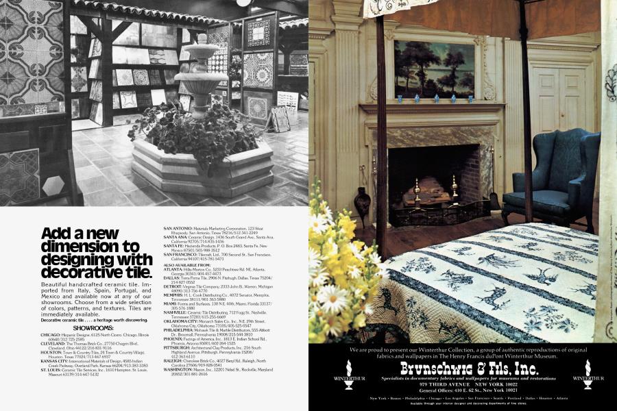 Brunschwig & Fils, Inc. | Architectural Digest | SEPTEMBER/OCTOBER 1974