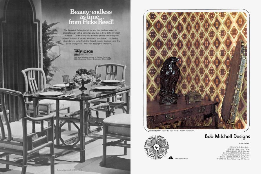 FICKS REED COMPANY | Architectural Digest | SEPTEMBER/OCTOBER 1974