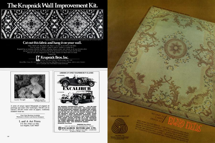 EDWARD FIELDS | Architectural Digest | NOVEMBER/DECEMBER 1974