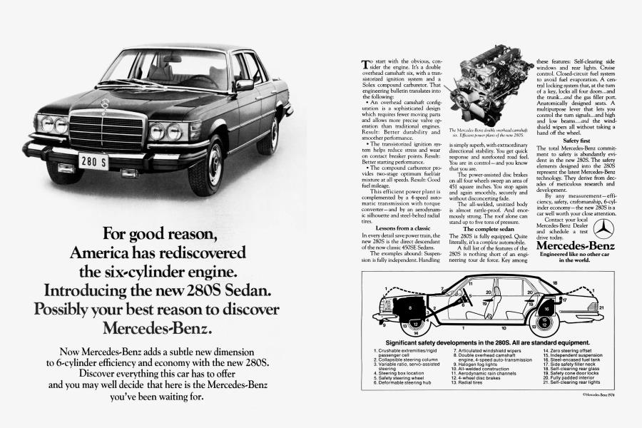 Mercedes-Benz | Architectural Digest | JANUARY/FEBRUARY 1975