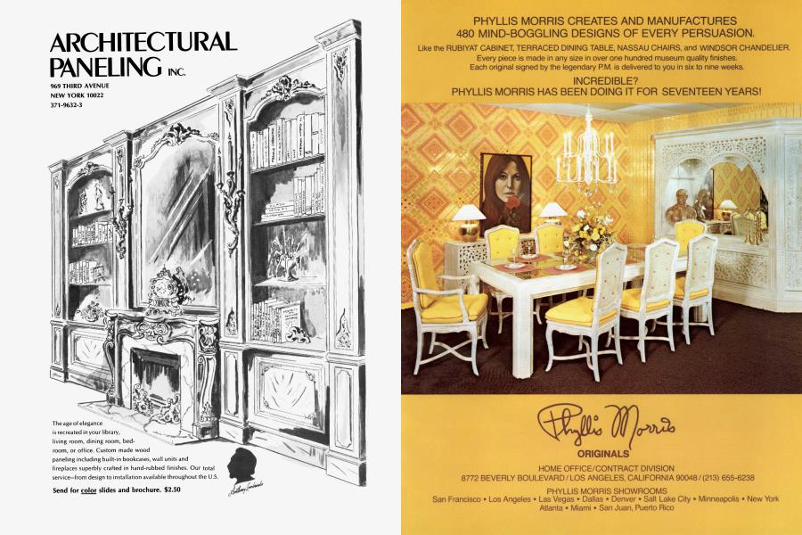 Phyllis Morris | Architectural Digest | MARCH/APRIL 1975