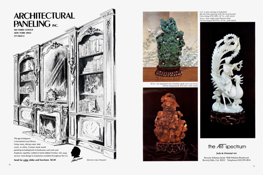 the ART spectrum | Architectural Digest | MAY/JUNE 1975