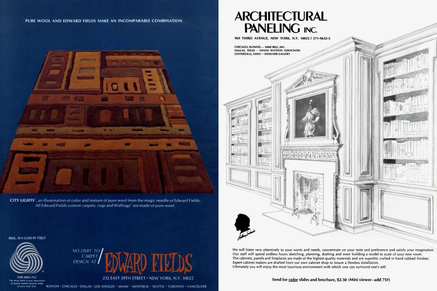 EDWARD FIELDS | Architectural Digest | SEPTEMBER/OCTOBER 1975