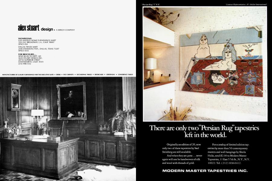 alex stuart | Architectural Digest | SEPTEMBER/OCTOBER 1975