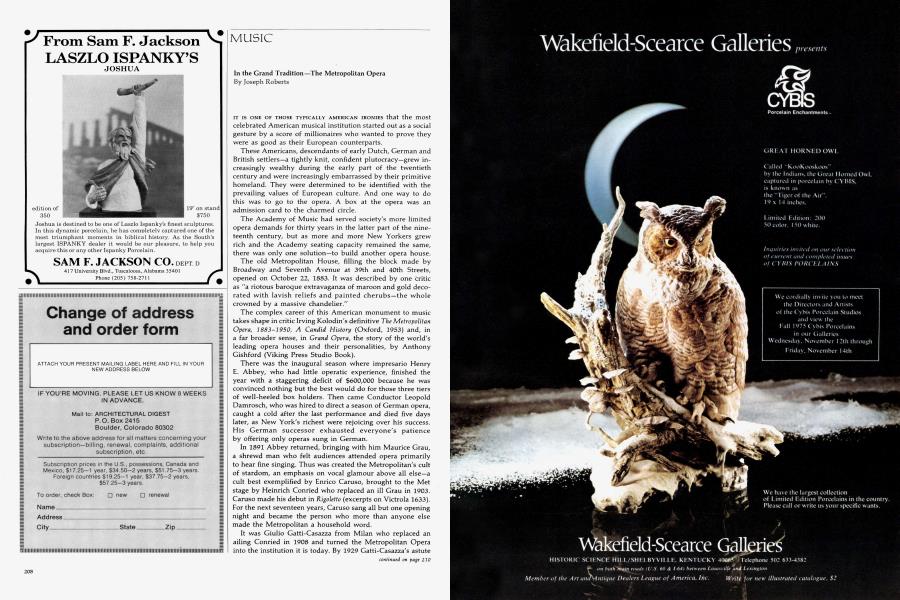 CYBIS | Architectural Digest | NOVEMBER/DECEMBER 1975