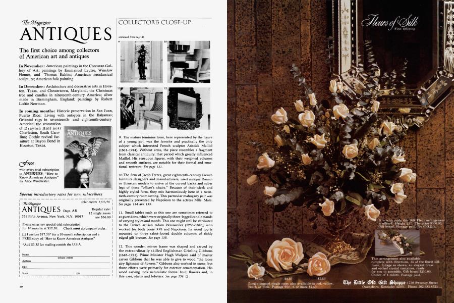 The Magazine ANTIQUES | Architectural Digest | NOVEMBER/DECEMBER 1975