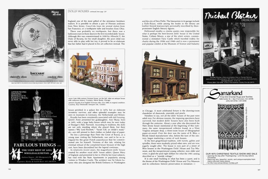 Michael Blocker DESIGNS | Architectural Digest | NOVEMBER/DECEMBER 1975