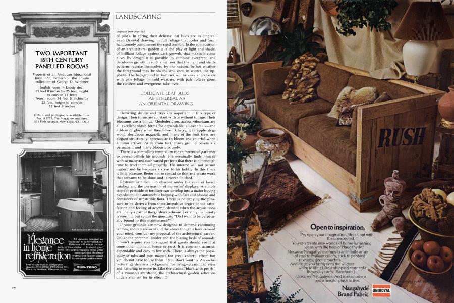 SUB-ZERO | Architectural Digest | NOVEMBER/DECEMBER 1975