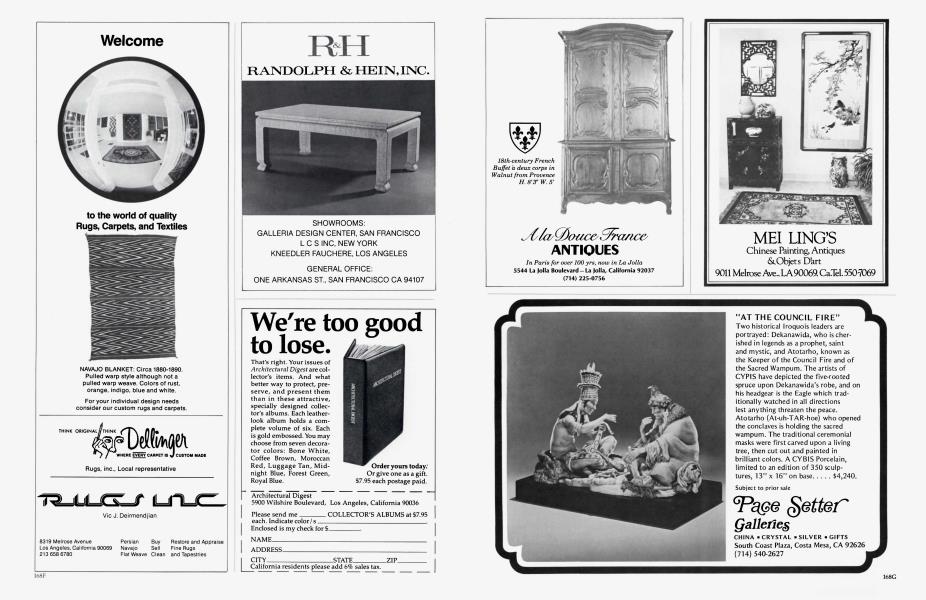 Dellinger | Architectural Digest | JANUARY/FEBRUARY 1976