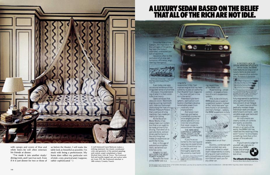 The ultimate driving machine. | Architectural Digest | MAY/JUNE 1976