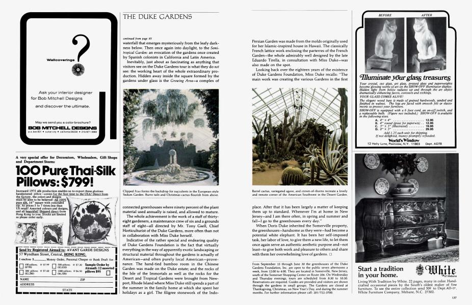 AVANT GARDE DESIGNS | Architectural Digest | JULY 1976