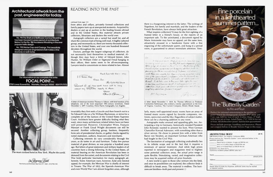 FOCAL POINT Inc. | Architectural Digest | JULY 1976