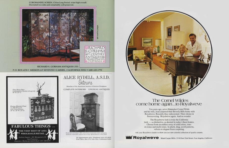 RICHARD S. GORHAM ANTIQUES LTD. | Architectural Digest | JULY 1976