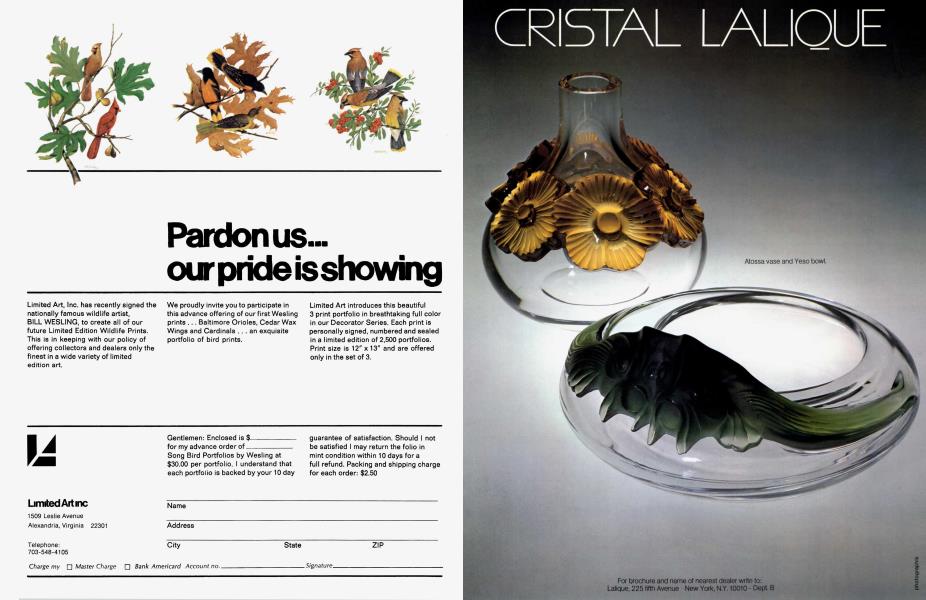 CRISTAL LALIQUE | Architectural Digest | JULY 1976