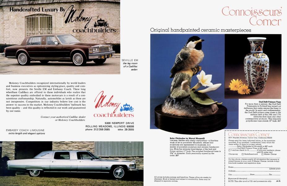 Connoisseurs' Corner | Architectural Digest | JULY 1976