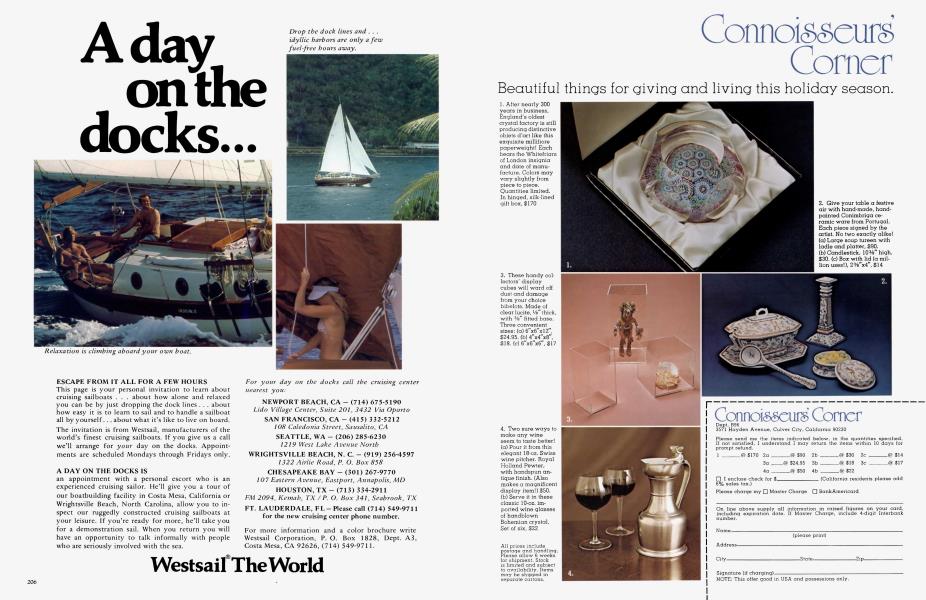 Westsail® The World | Architectural Digest | SEPTEMBER/OCTOBER 1976