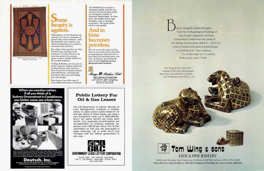 Deutsch, Inc. | Architectural Digest | NOVEMBER/DECEMBER 1976