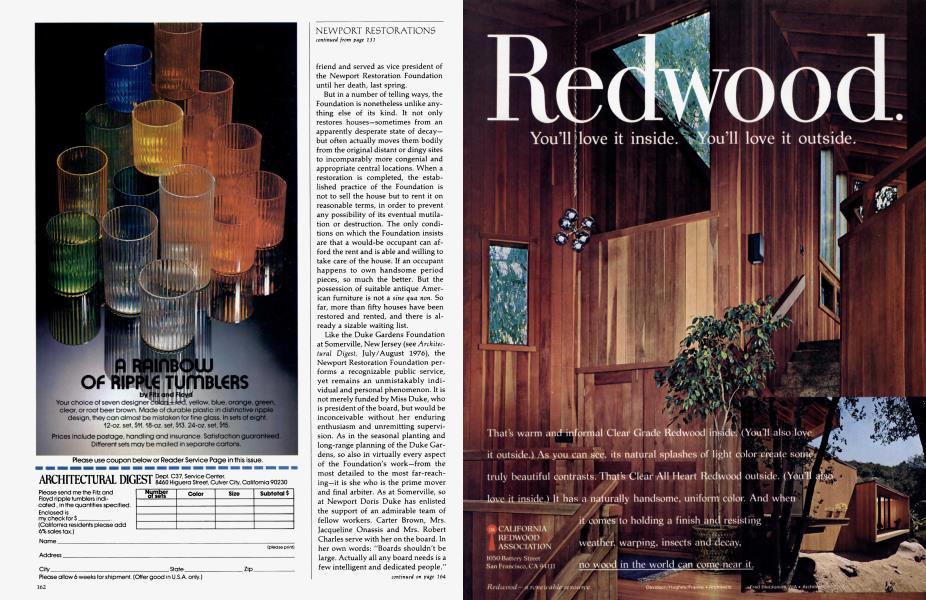 Redwood. | Architectural Digest | MARCH 1977