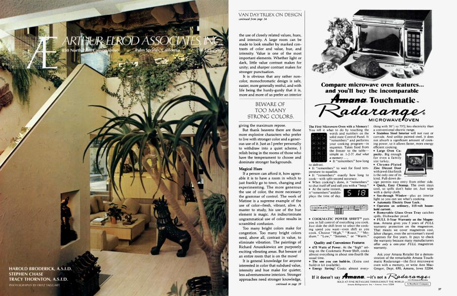 Radarange® | Architectural Digest | APRIL 1977