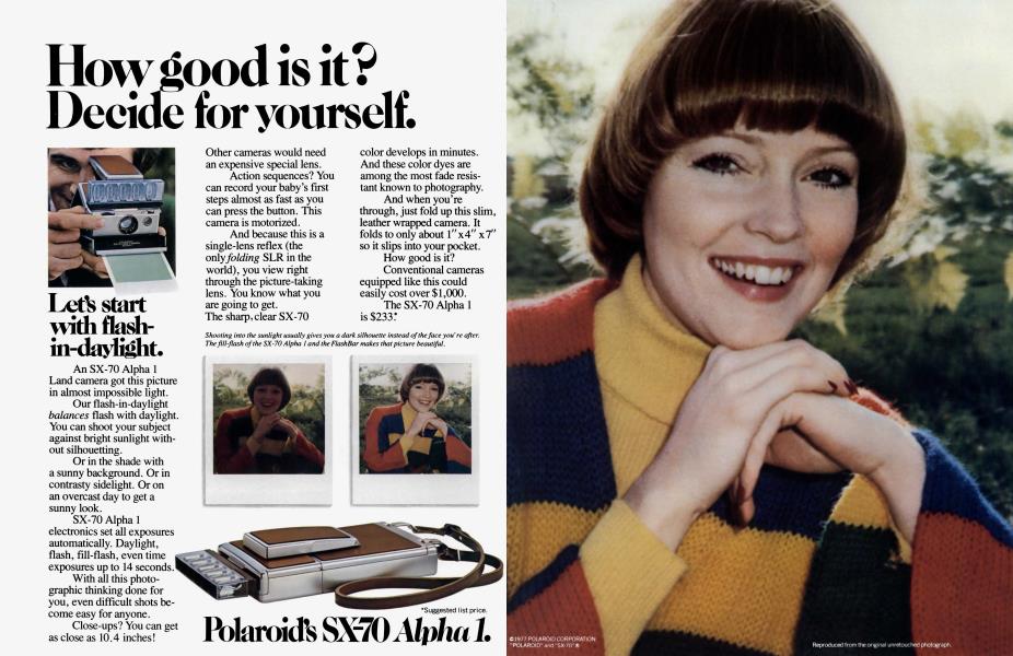 Polaroid's SX-70 Alpha 1 | Architectural Digest | APRIL 1977