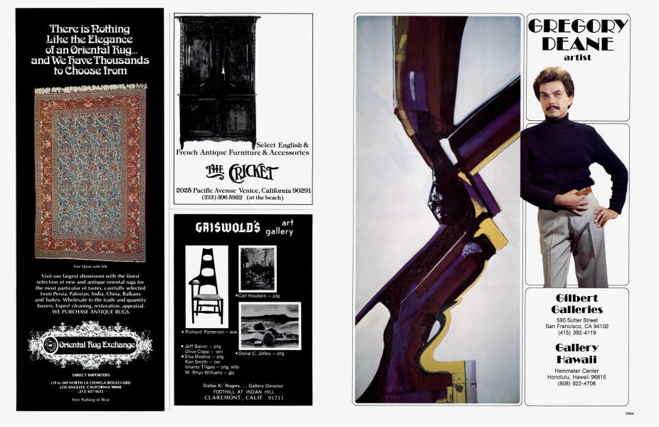 GREGORY DEANE artist | Architectural Digest | JULY/AUGUST 1977
