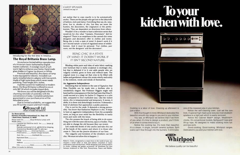 Whirlpool Home A Appliances | Architectural Digest | SEPTEMBER 1977