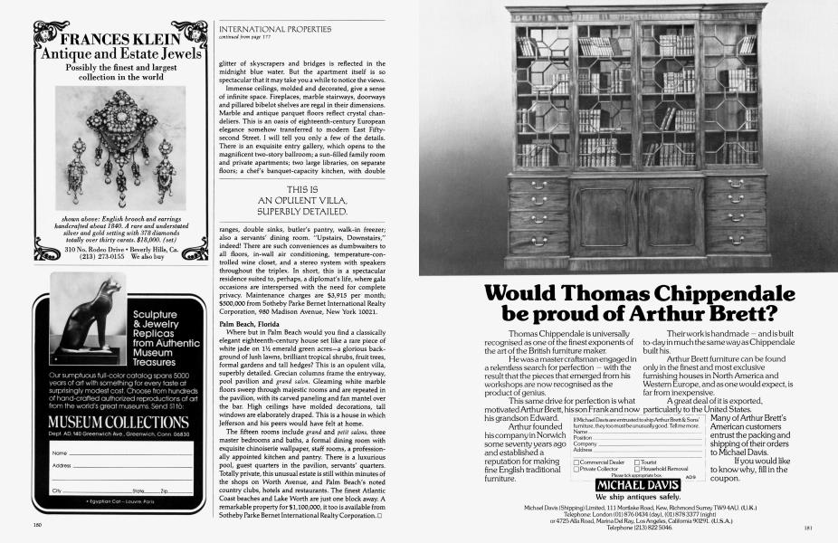 MICHAEL DAVIS | Architectural Digest | OCTOBER 1977