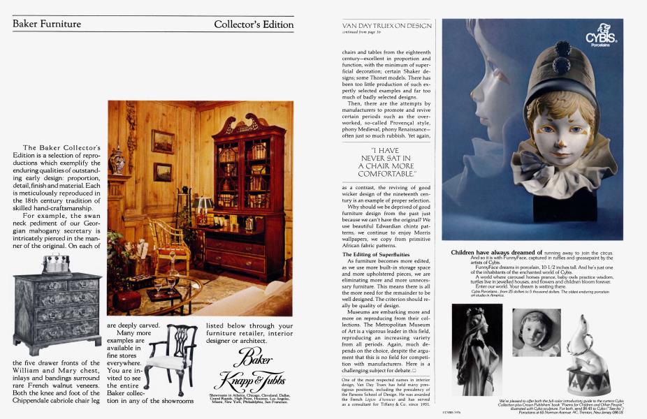 CYBIS® Porcelain | Architectural Digest | OCTOBER 1977