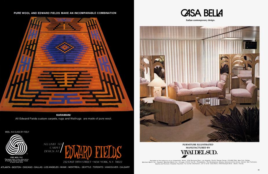 EDWARD FIELDS | Architectural Digest | OCTOBER 1977