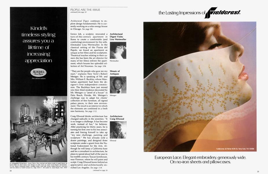 KINDEL | Architectural Digest | NOVEMBER 1977