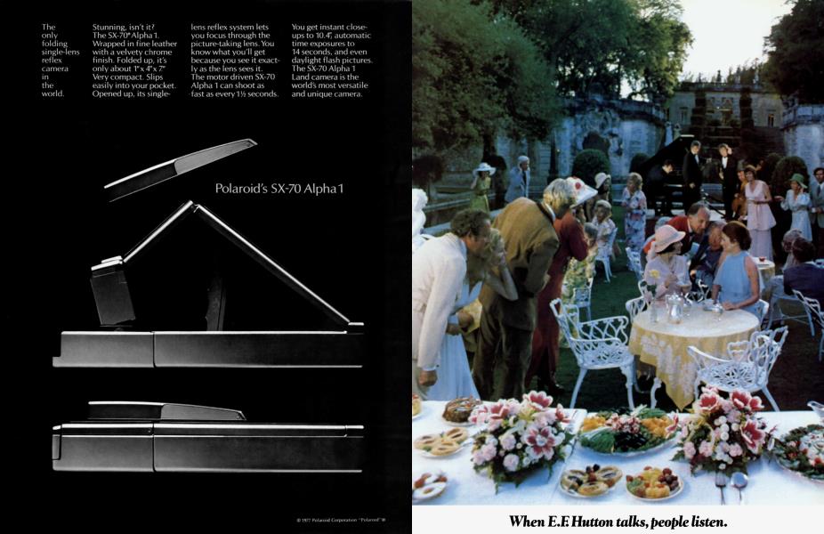 Polaroid's SX-70 Alpha 1 | Architectural Digest | NOVEMBER 1977