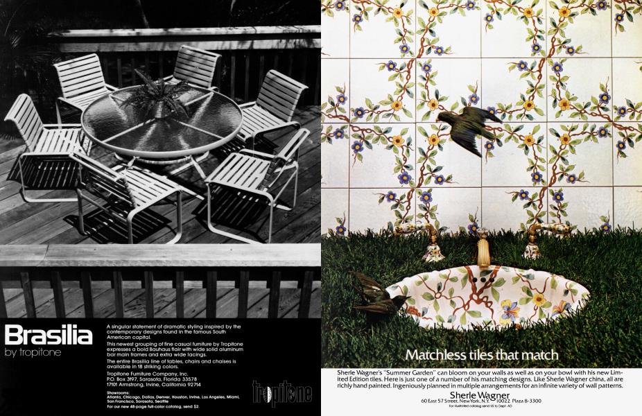 Tropitone | Architectural Digest | JANUARY/FEBRUARY 1978