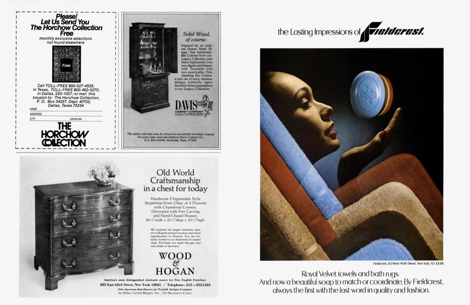 the Lasting Impressions of Fieldcrest® | Architectural Digest | MARCH 1978