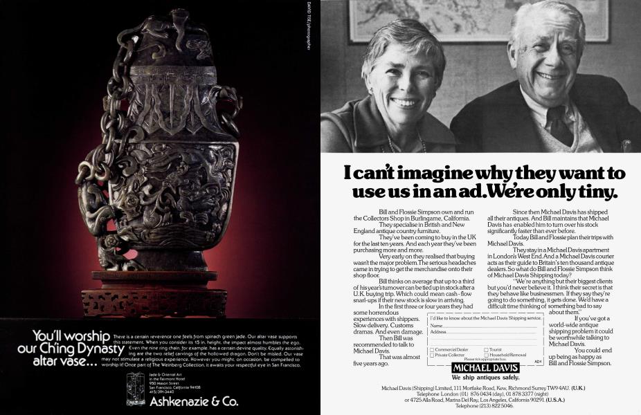 MICHAEL DAVIS | Architectural Digest | APRIL 1978