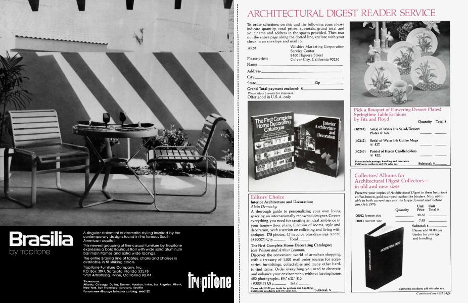 tropitone | Architectural Digest | MAY 1978