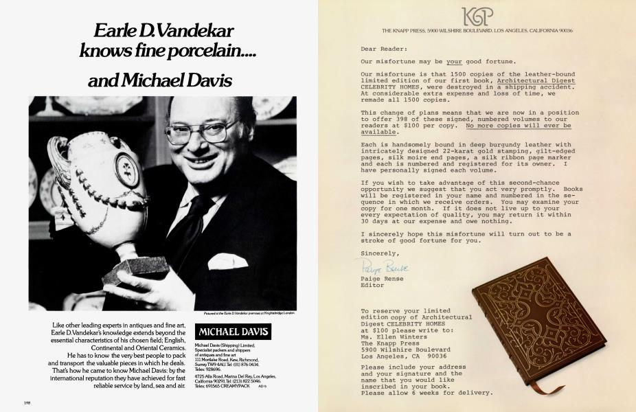 MICHAEL DAVIS | Architectural Digest | MAY 1978