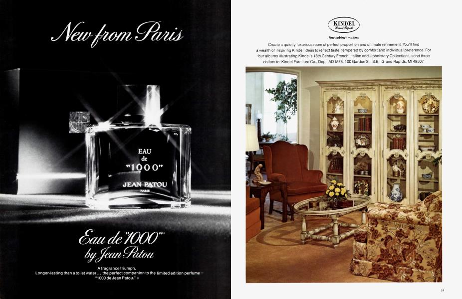 JEAN PATOU | Architectural Digest | MAY 1978