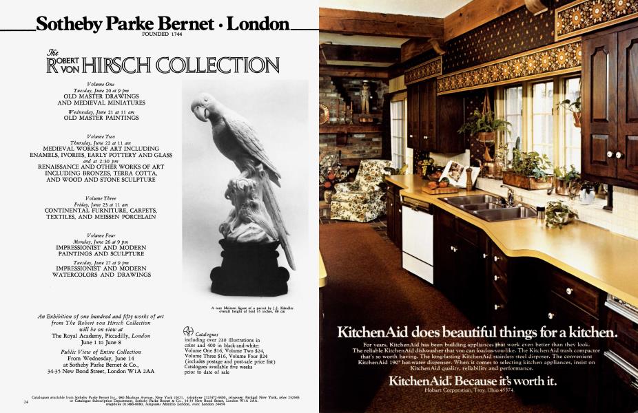 The ROBERT VON HIRSCH COLLECTION | Architectural Digest | MAY 1978