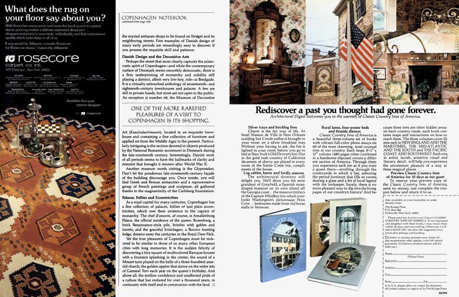 rosecore carpet co. inc. | Architectural Digest | SEPTEMBER 1978