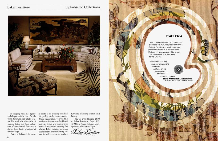 Baker Furniture | Architectural Digest | SEPTEMBER 1978