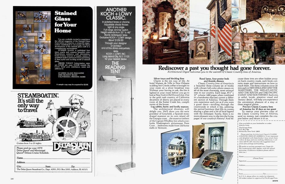 STAINED GLASS MAGAZINE | Architectural Digest | OCTOBER 1978