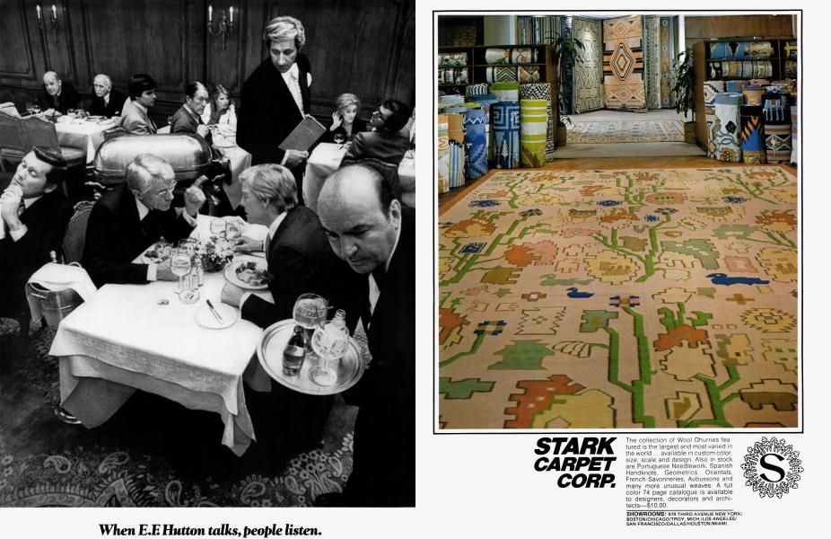 When E.F Hutton talks, people listen. | Architectural Digest | OCTOBER 1978