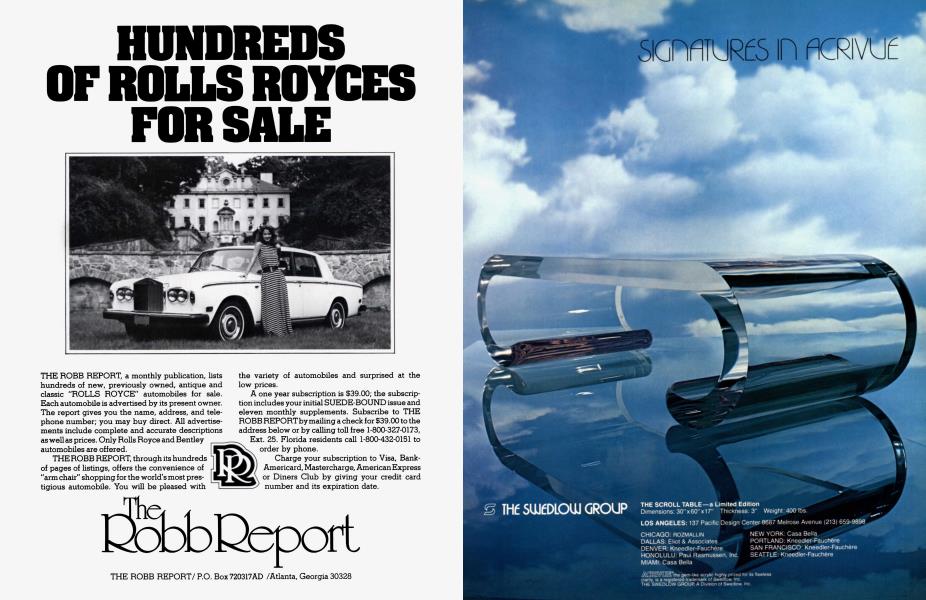 The Swedlow Group | Architectural Digest | APRIL 1979