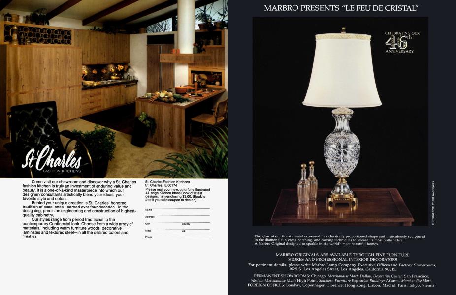 Marbro Presents “Le Feu De Cristal” | Architectural Digest | APRIL 1979