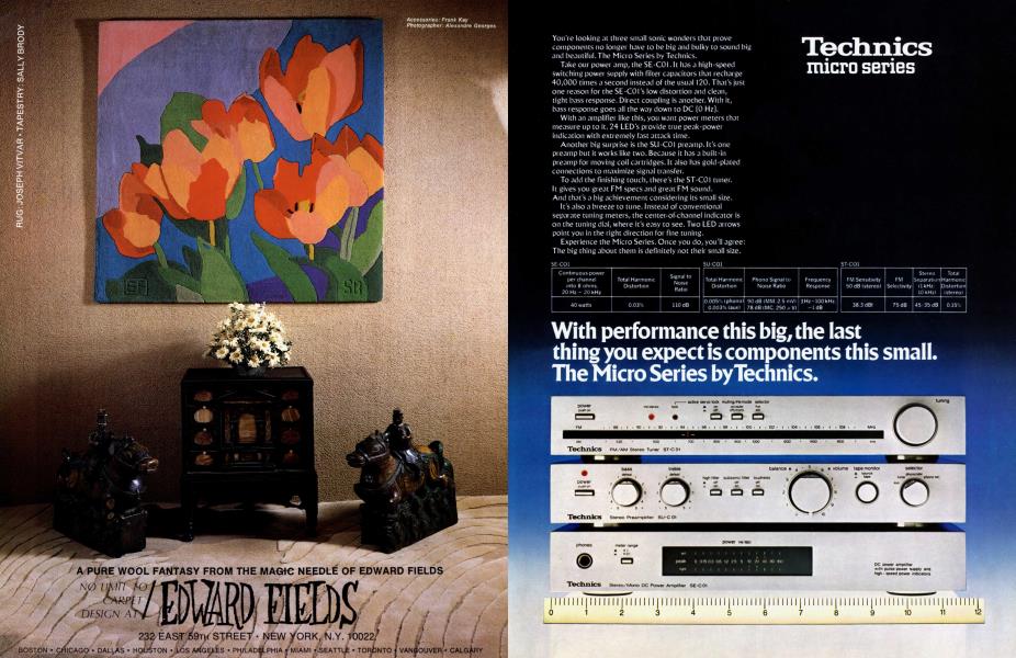 Technics micro series | Architectural Digest | MAY 1979