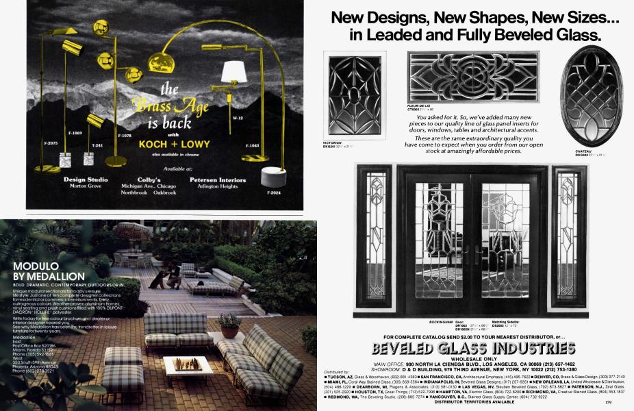 Beveled Glass Industries | Architectural Digest | JULY 1979