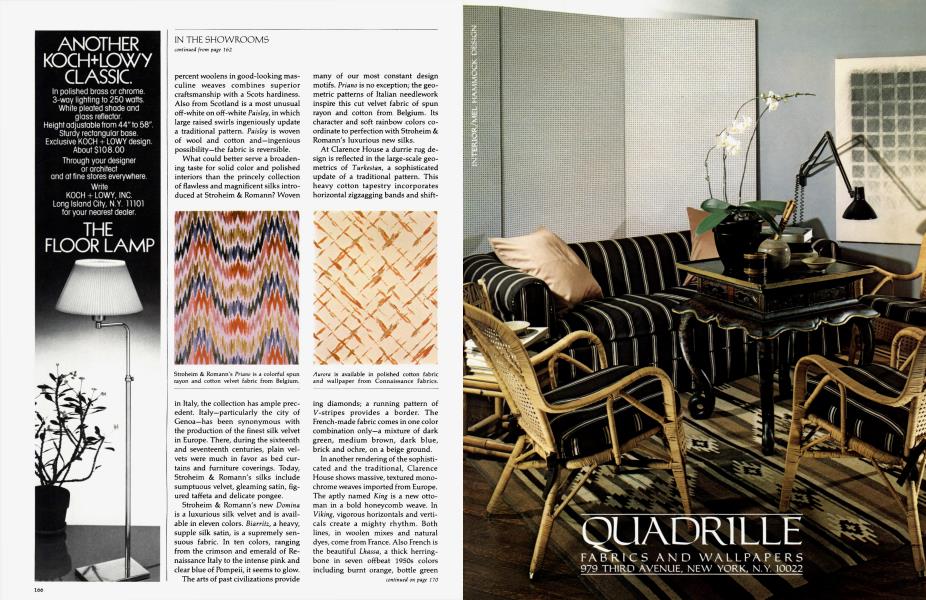 Quadrille | Architectural Digest | SEPTEMBER 1979
