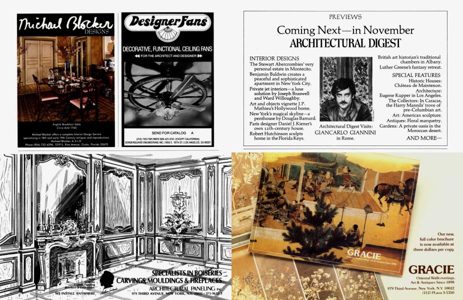 PREVIEWS | Architectural Digest | OCTOBER 1979