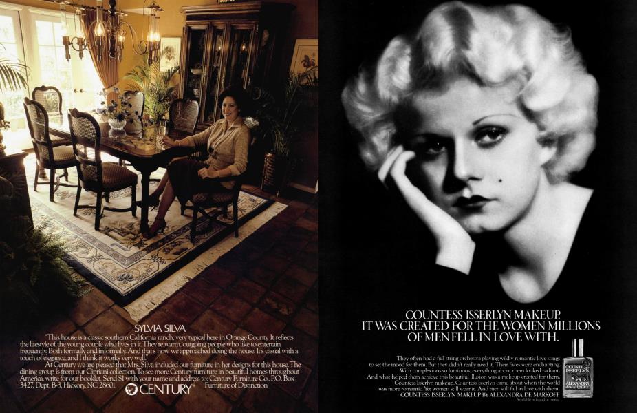 COUNTESS ISSERLYN MAKEUP. | Architectural Digest | OCTOBER 1979