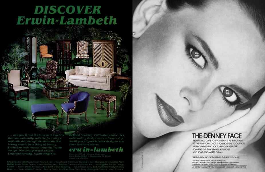 THE DENNEY FACE | Architectural Digest | OCTOBER 1979